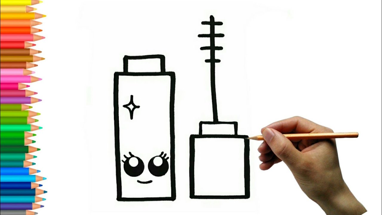 How to draw a Mascara very easy - YouTube