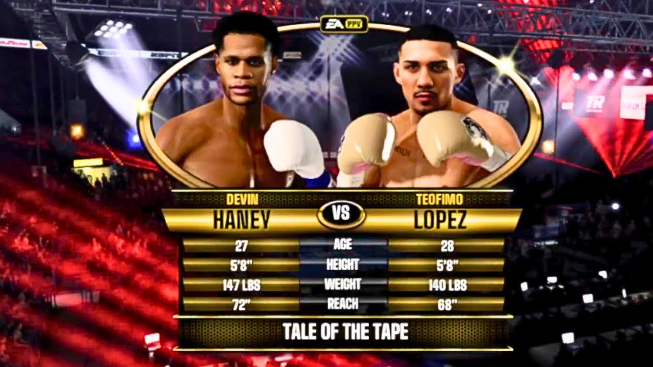 Devin Haney vs Teofimo Lopez FULL FIGHT | Fight Night Forever AI ...