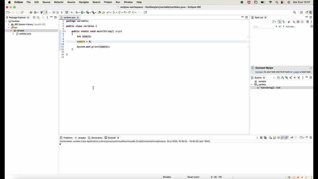2. Ejercicio Variable Java. Prof. Ingeniero Informático Eduardo Rojo Sánchez - YouTube