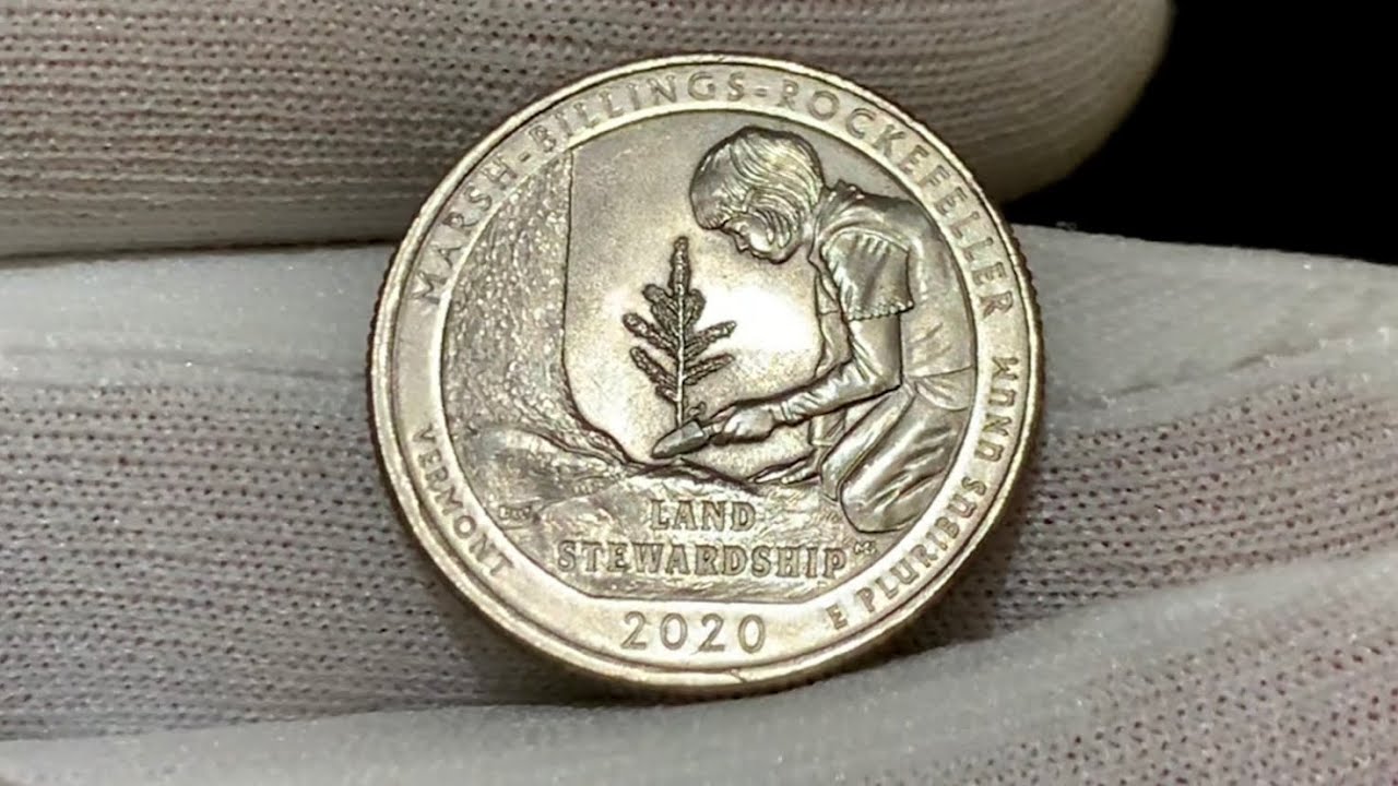 🇺🇸 2020 Quarter Dollars Coin Land Stewardship Vermont - YouTube