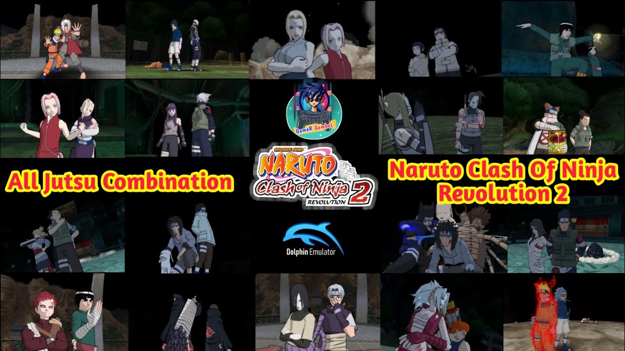 All Jutsu Combination Naruto Clash Of Ninja Revolution 2 - YouTube