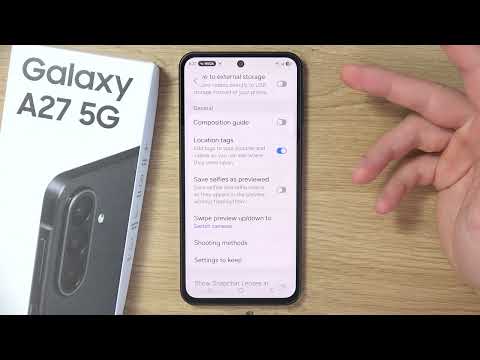 Samsung A27 5G: How to Turn On/Off Camera Selfie Mirroring