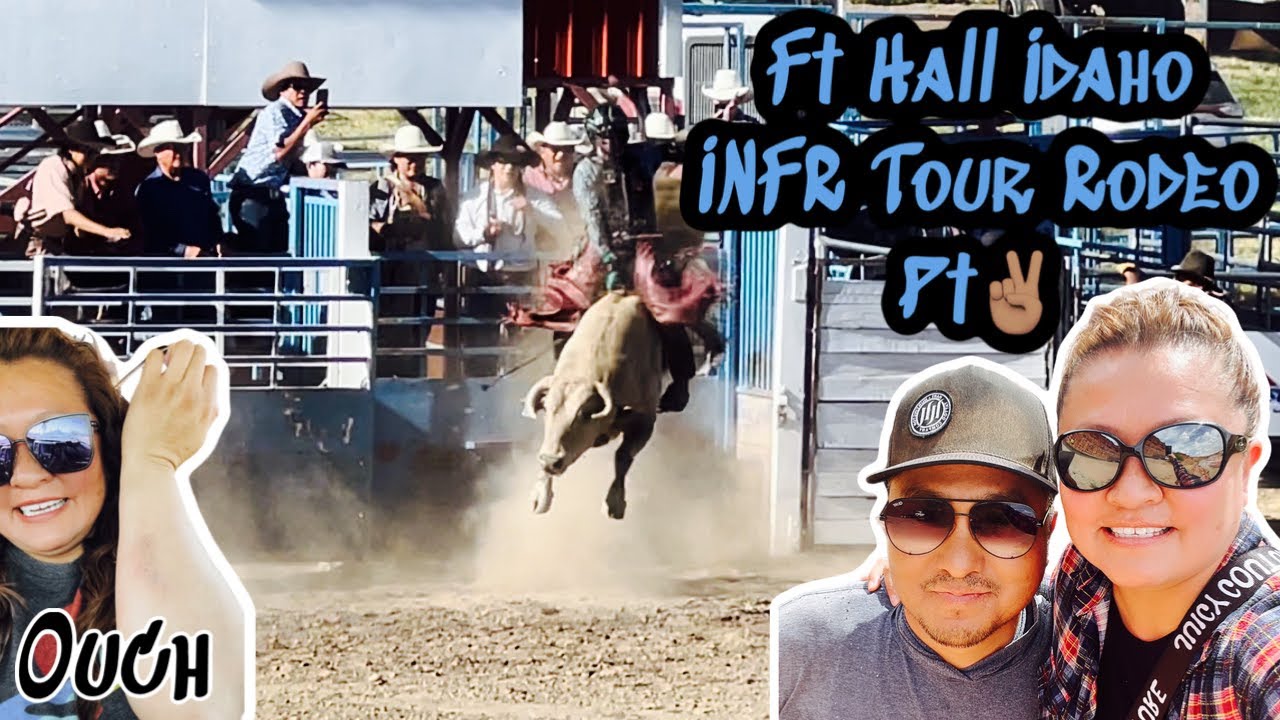 Pt 2 INFR Tour Rodeo (Bull riding, barrel racing clip) in Ft Hall Idaho ...