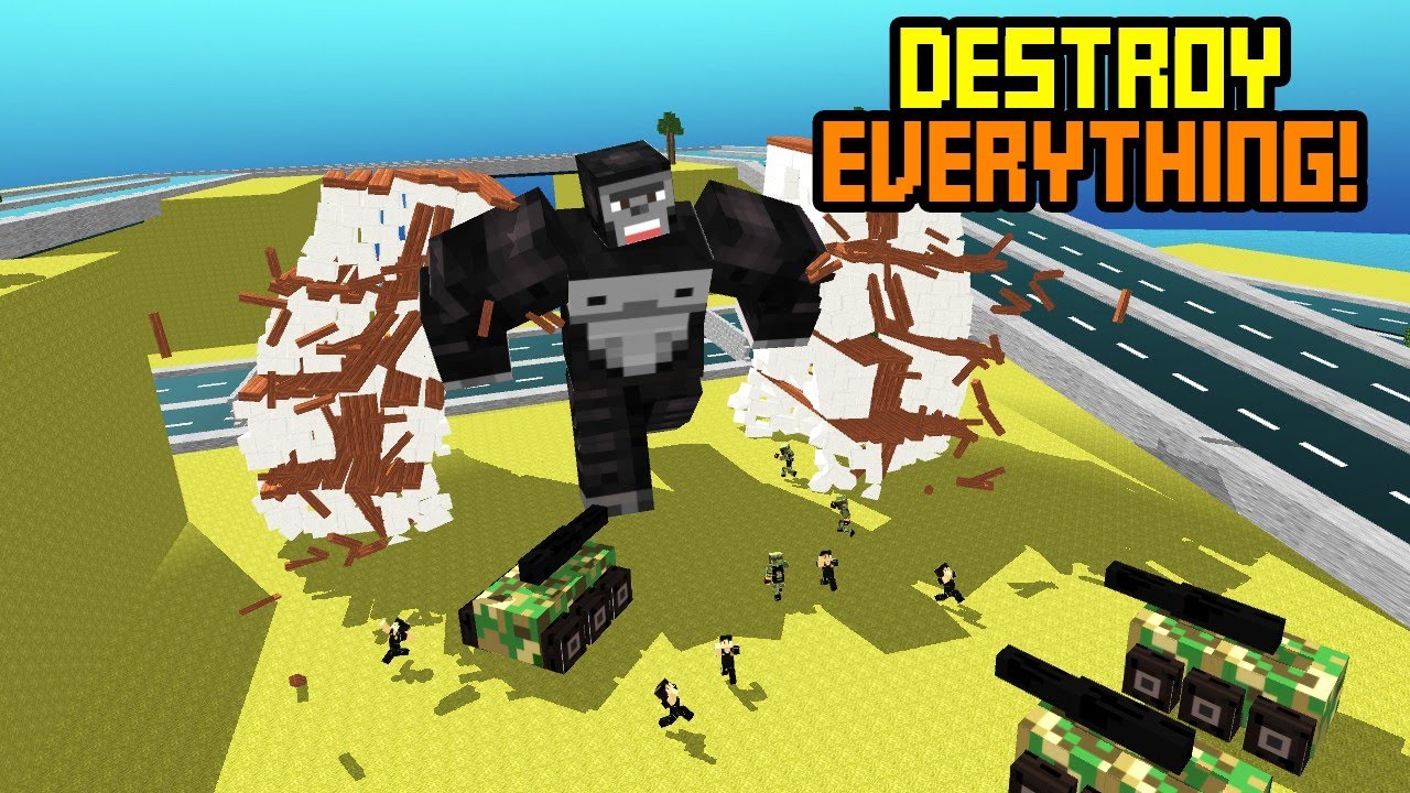 Blocky Cartoon: Titan Gorilla- Gorilla Android Gameplay - YouTube