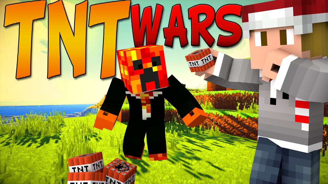 EPIC TNT WARS! (MINECRAFT 1.8 TNT WARS TEAMS) w/Kenny and Preston - YouTube