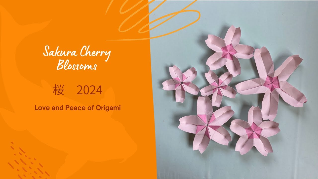 Easy Origami Flower 桜 Sakura Cherry Blossoms 2024 - YouTube
