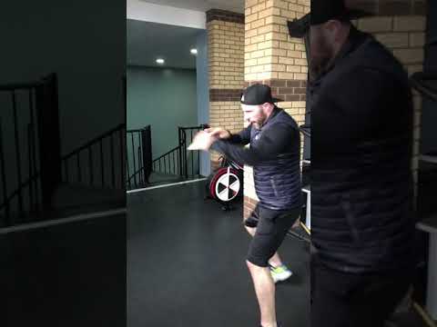 Jimmy Sweeney shadow boxing ready for his fight v Sean George at bkb 13 o2 bare knuckle boxing # ...