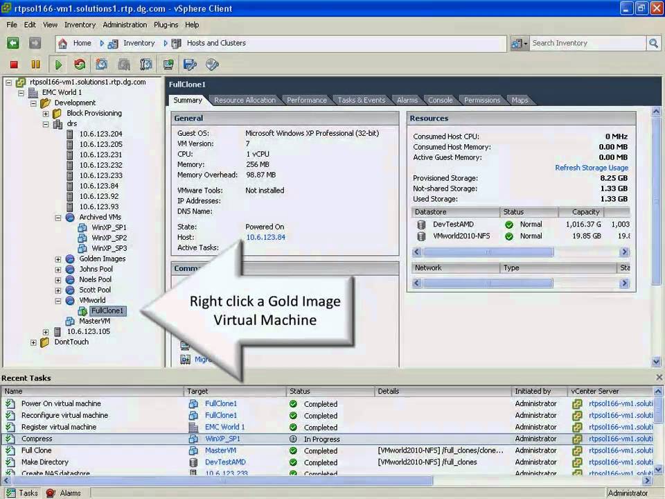 VMworld 2010 - EMC vCenter Plugin Preview - VSI 4.0 - YouTube
