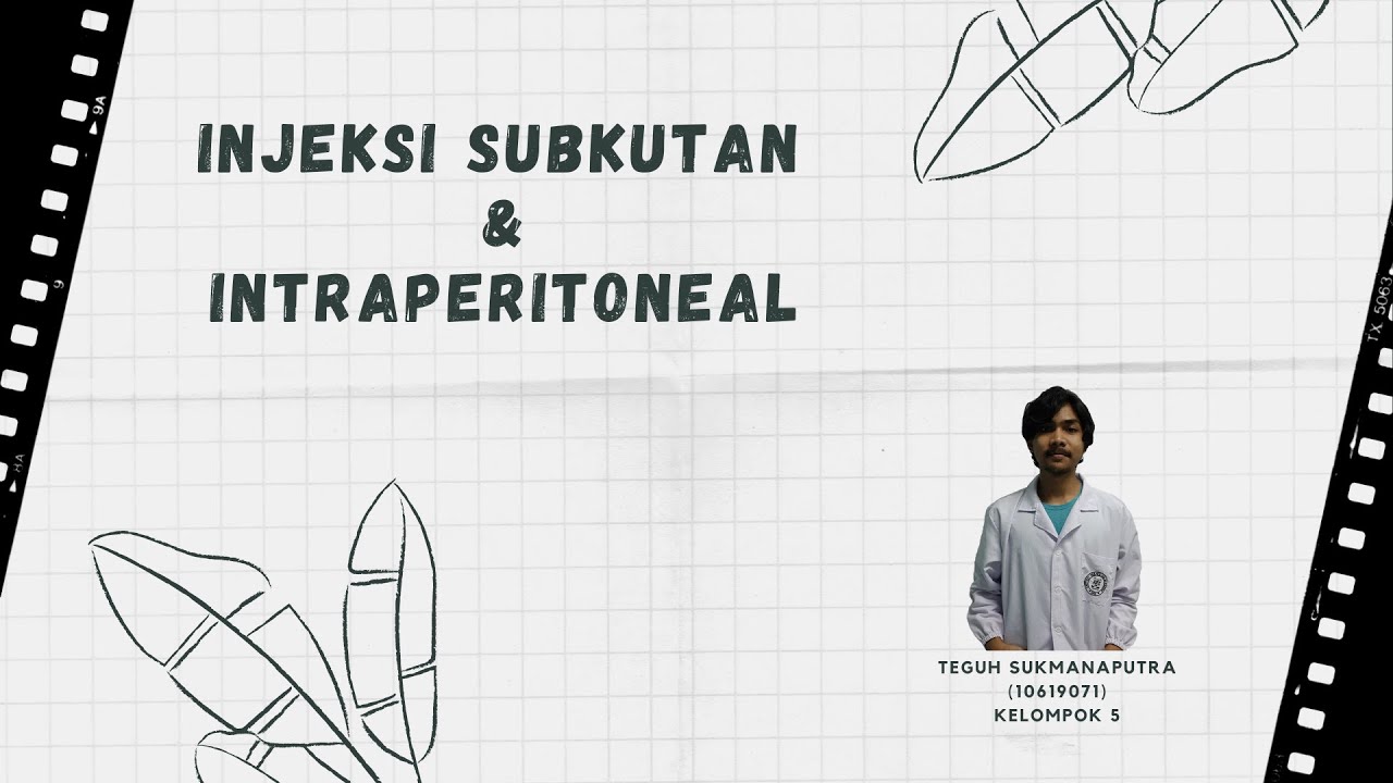 Teguh Sukmanaputra 10619071 | Injeksi Subkutan & Intraperitoneal - YouTube
