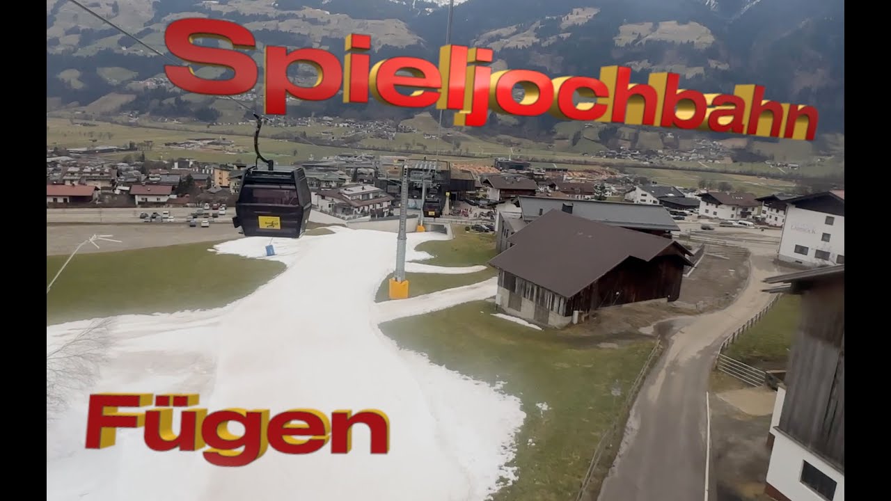 Spieljoch Bahn Fügen von der Bergstation Mountain Loft zur Talstation ...