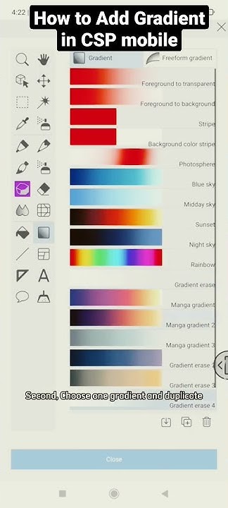 How to add Gradient in CSP mobile #shorts - YouTube