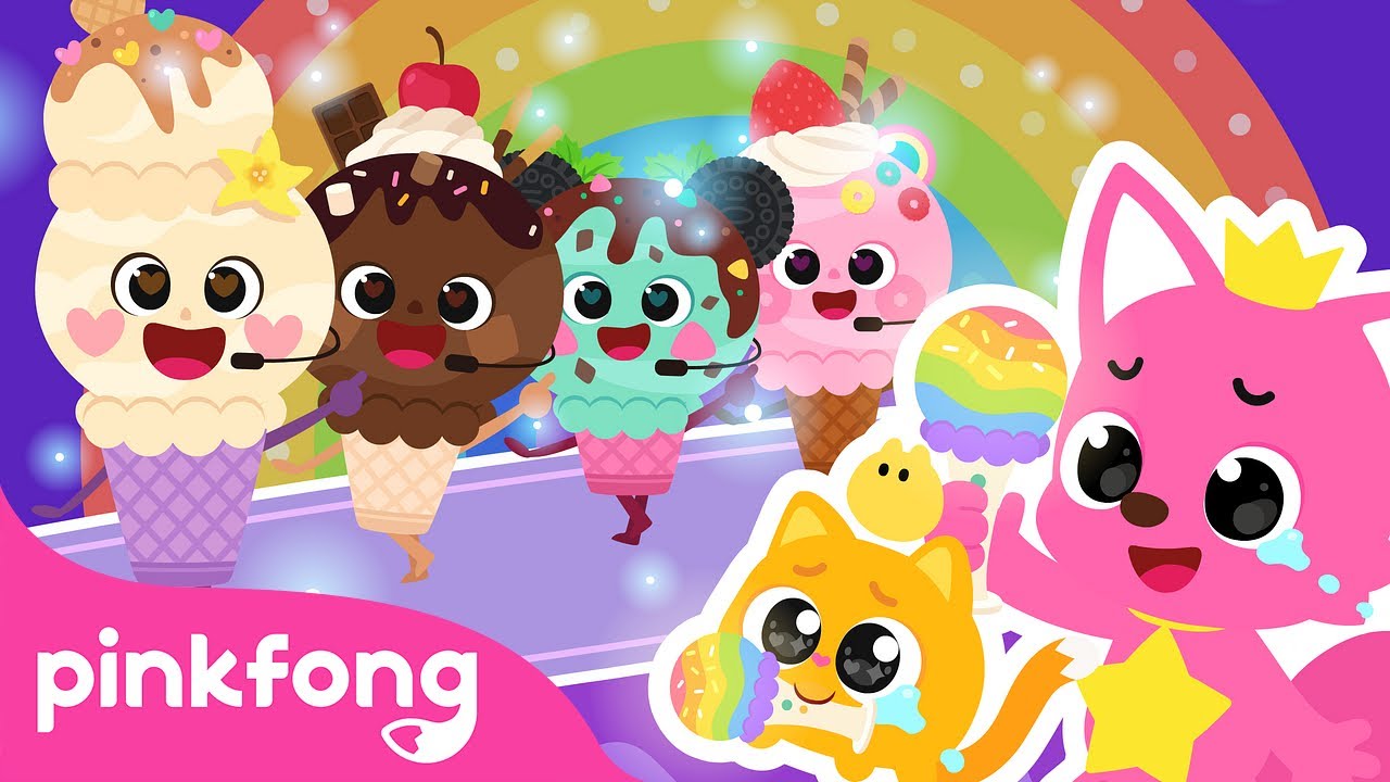 Meet the Colorful Ice Cream Stars | Yum Yum Snacks Songs | Pinkfong ...