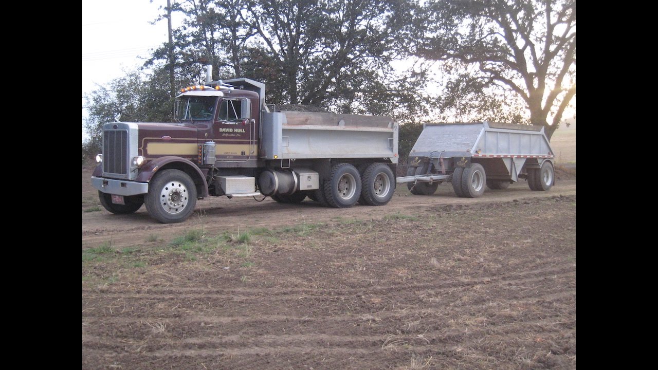 David Hull's 1974 Peterbilt Dump Truck with Peerless Trailer - YouTube