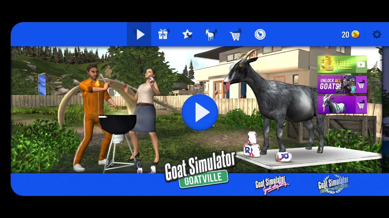 goat sim - YouTube