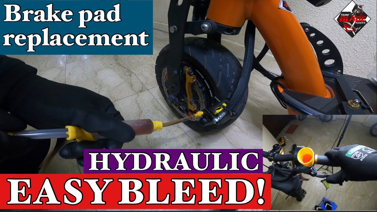 How to EASY BLEED the TEVERUN HYDRAULIC BRAKE & PAD REPLACEMENT |James ...