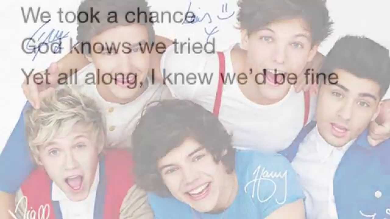 18 One Direction lyrics (good sound quality) - YouTube