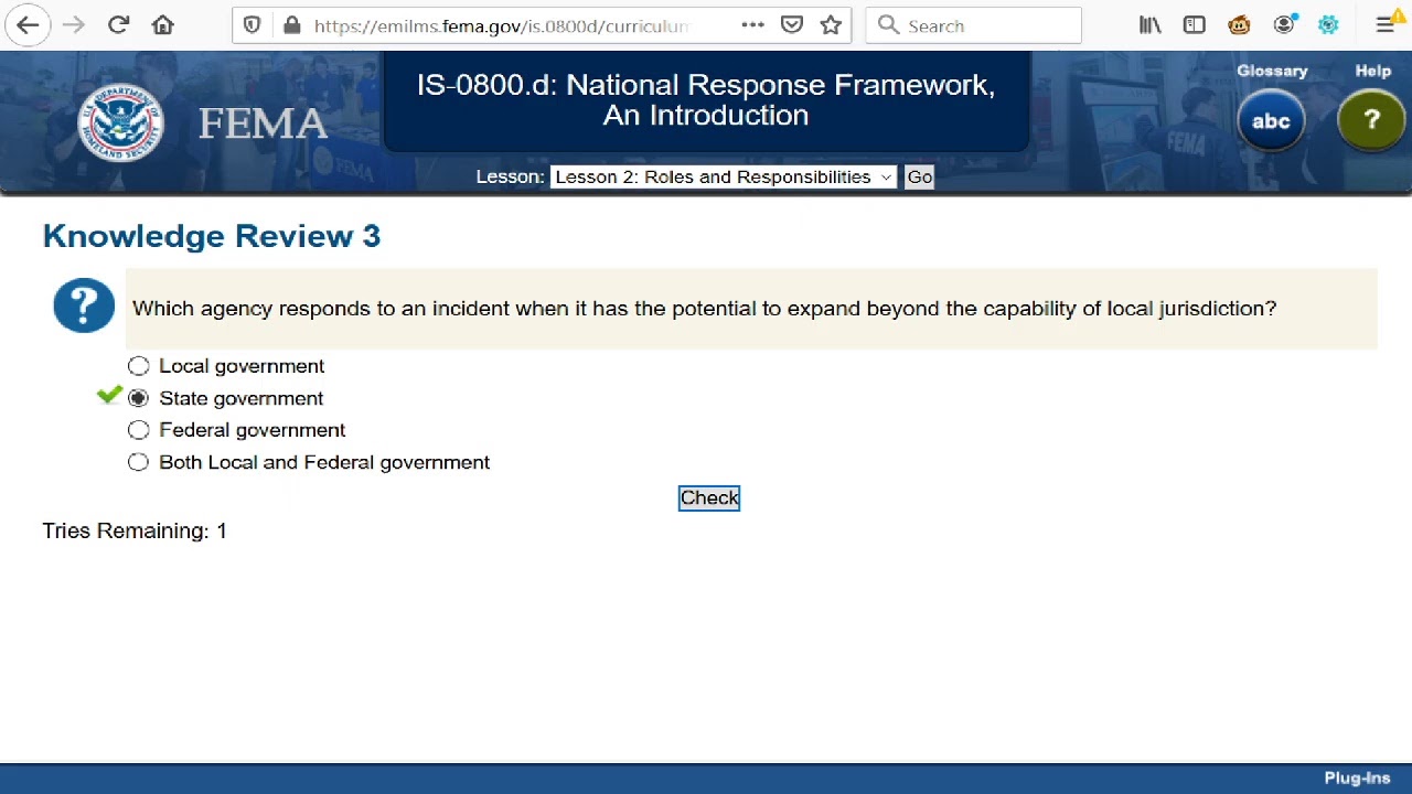 Emergency Rapid Response Team IS-800.D Training Session - YouTube