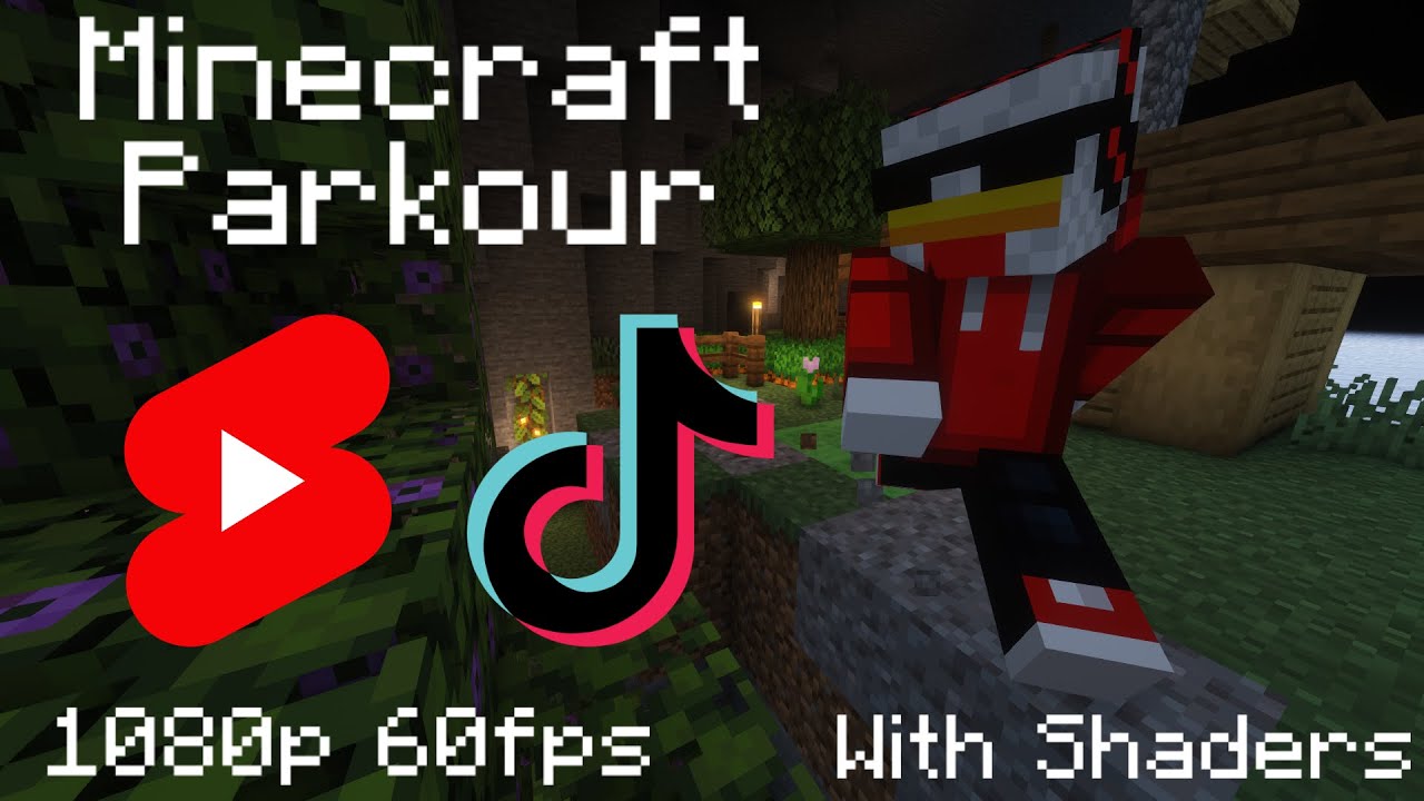 Minecraft Parkour With Shaders | Footage For Youtube Shorts And TikTok ...