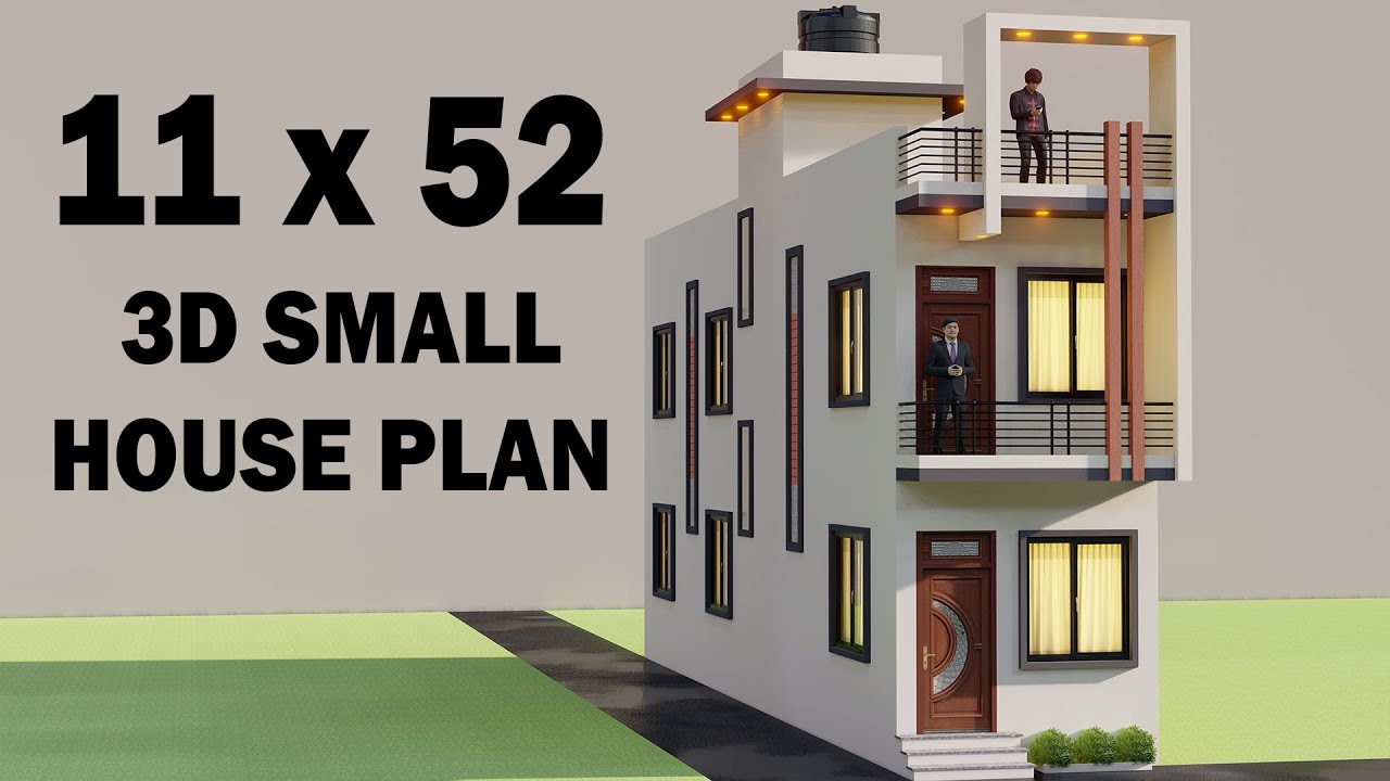 11 By 52 Small Duplex House Plan,11x52 Makan Ka Naksha,New House Plan ...