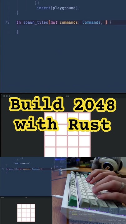 Keyboard Typing Asmr Coding Programming Dvorak Neovim Rust Bevy 2048 Gamedevelopment