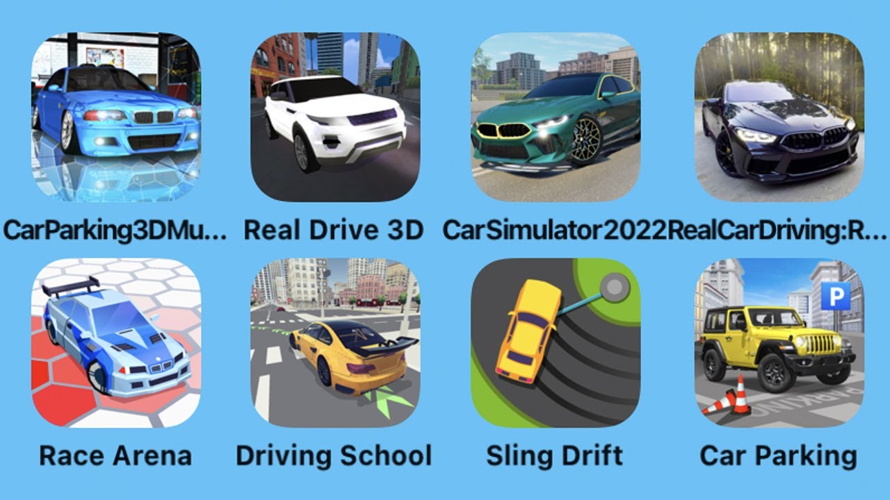 Car Parking 3D, Real Drive 3D, Car Simulator 2022 and More Car Games ...