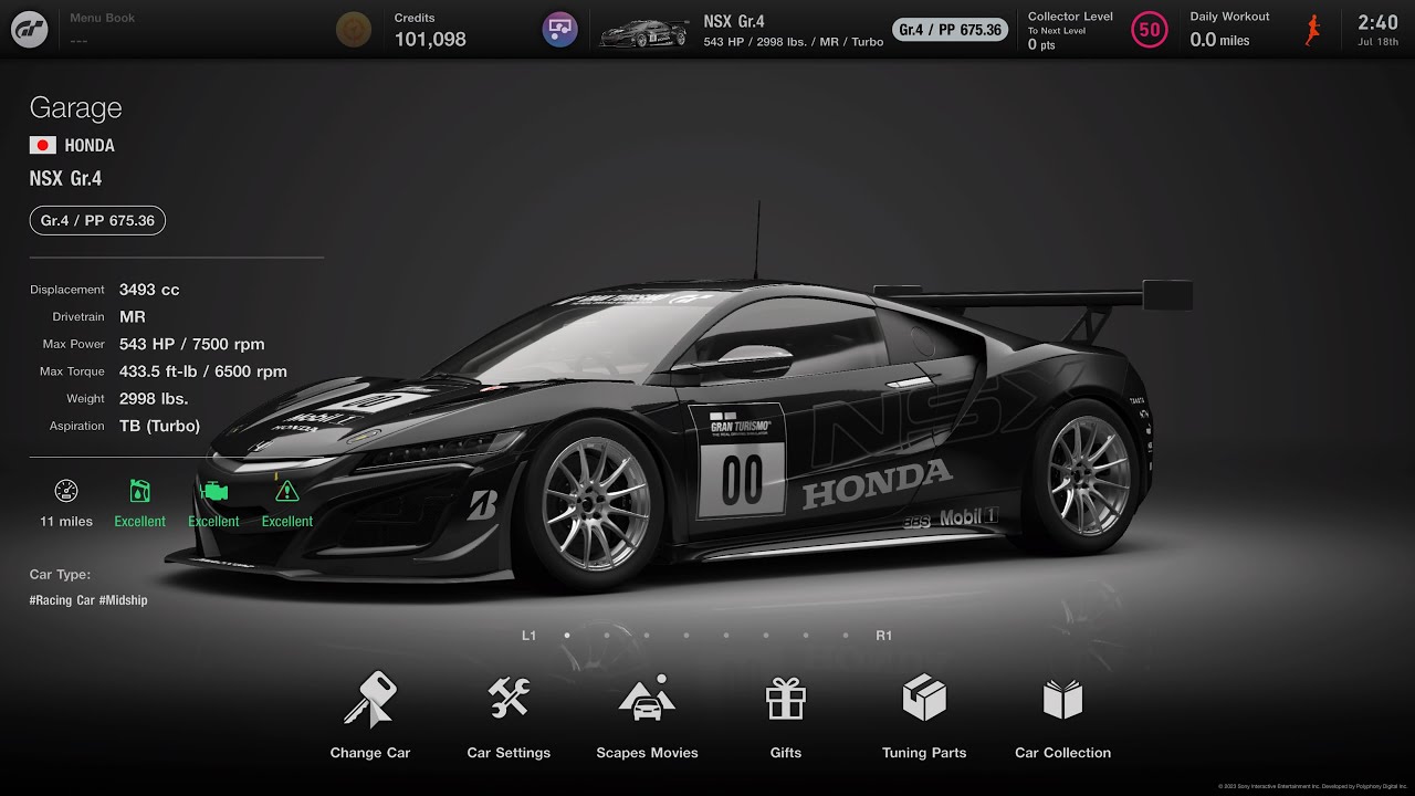 [Gran Turismo 7] NSX GT4 race tune - YouTube