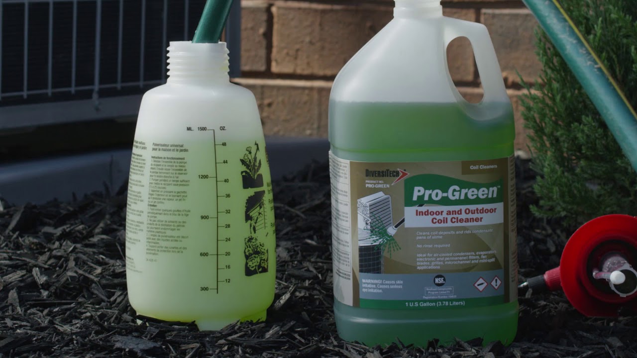 DiversiTech Pro Green Coil Cleaner Spanish - YouTube