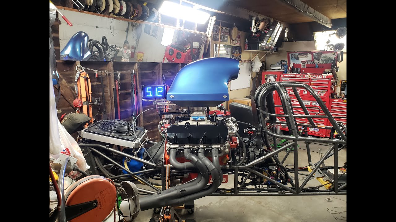 home made dragster dolly. apd sneak peek - YouTube