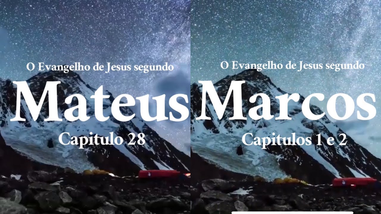 "O EVANGELHO DE MATEUS Cap. 28 e Marcos Cap. 1 e 2 - A BÍBLIA NARRADA ...