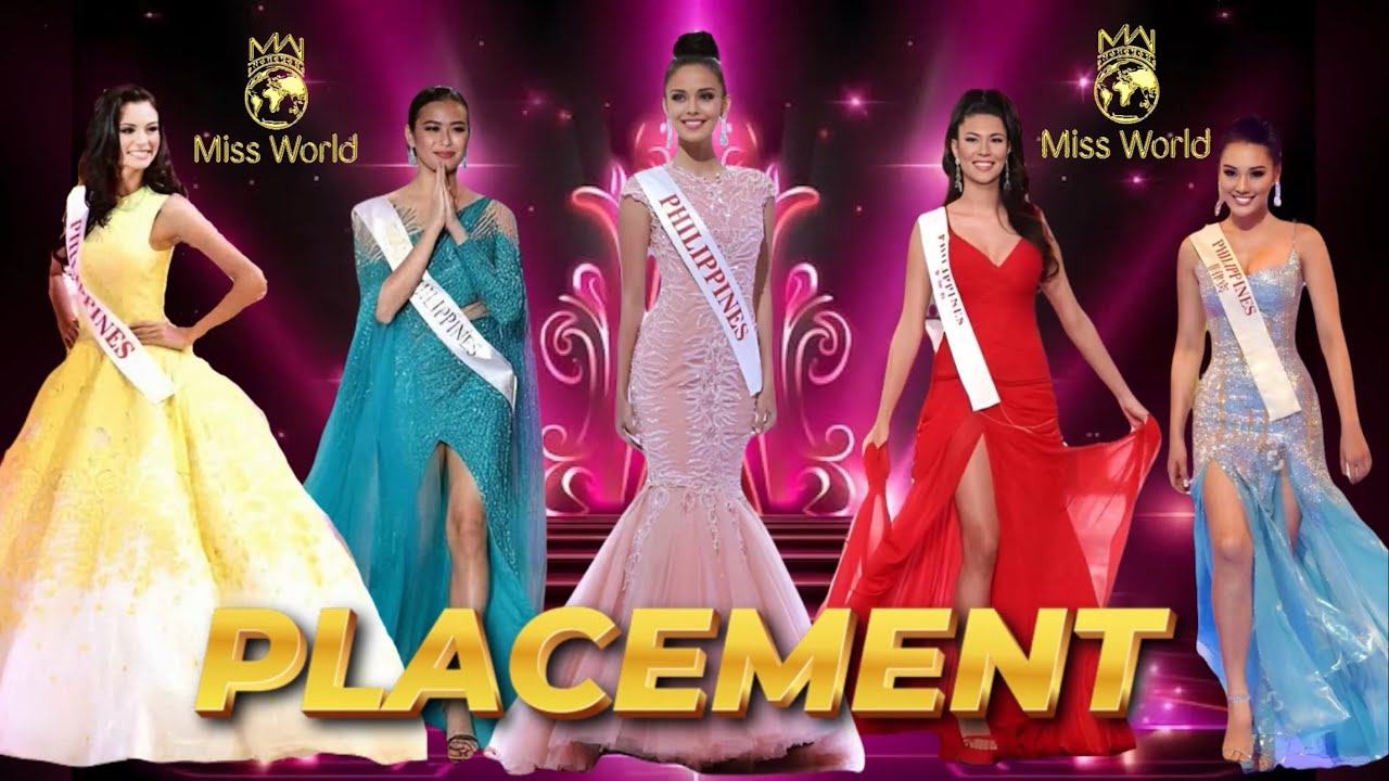 Philippines Placement in Miss World Pageant 1968 to 2024 - YouTube