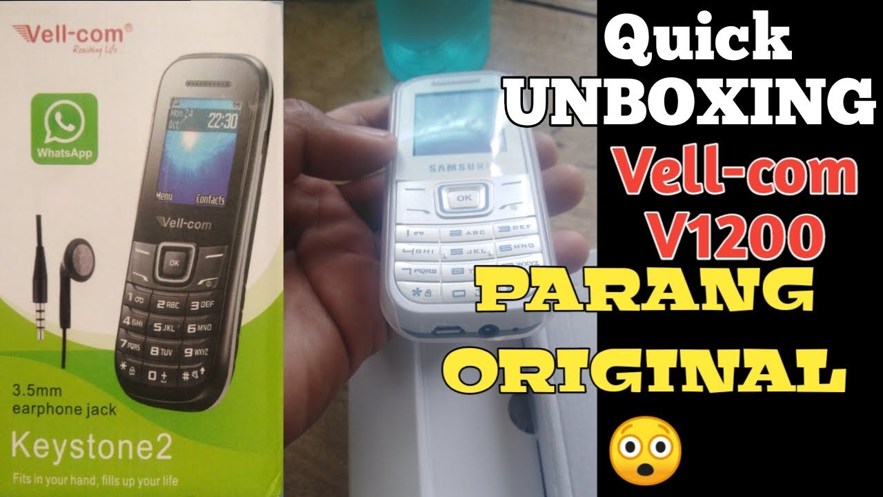 QUICK UNBOXING Vell-com V1200 || SAMSUNG KEYPAD PHONE - YouTube