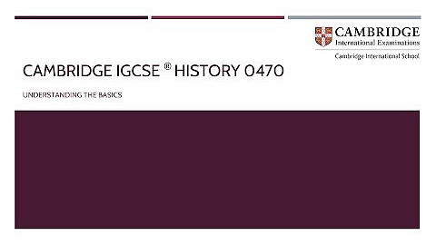 IGCSE History 0470 - YouTube