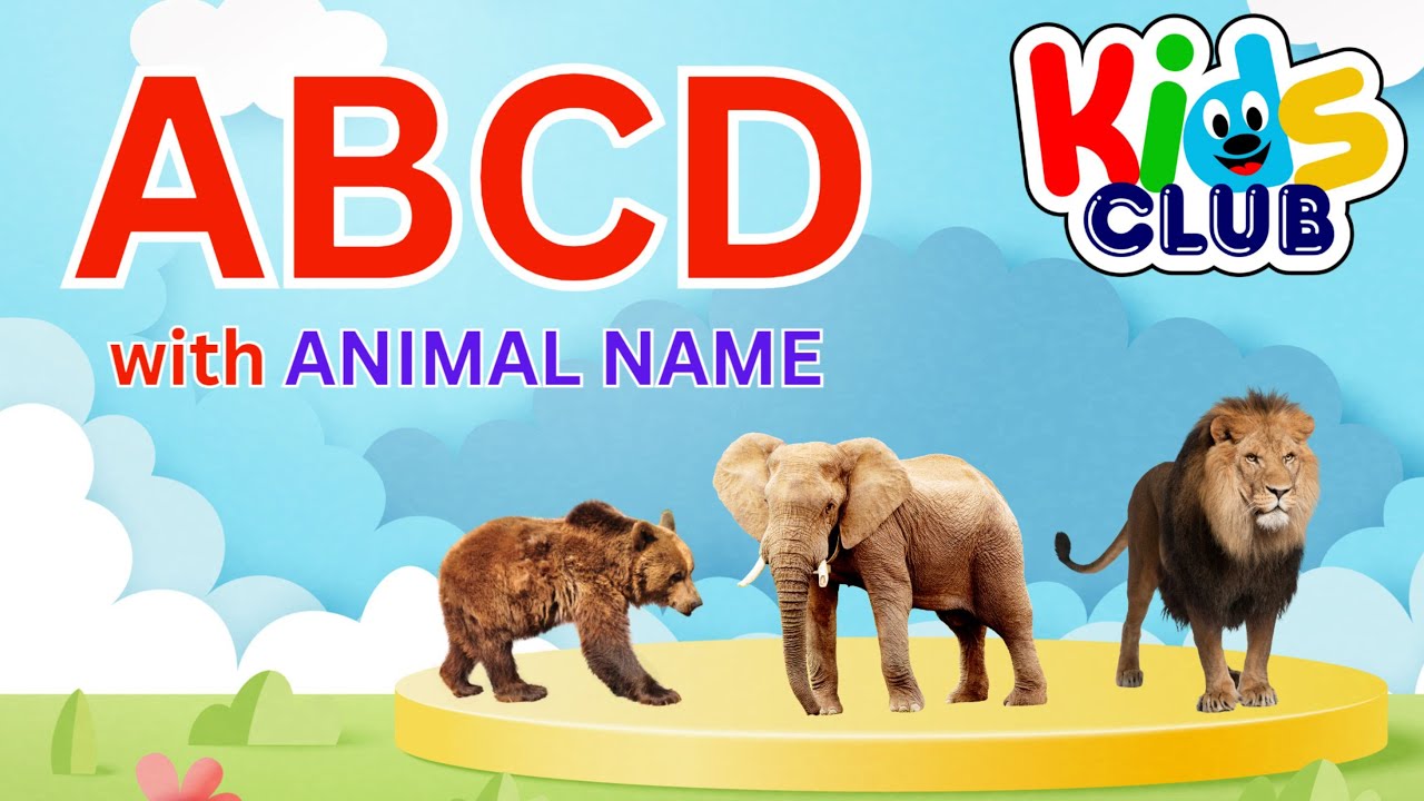 English Alphabet with Animal Name | English Alphabet for Kids | Abcd ...
