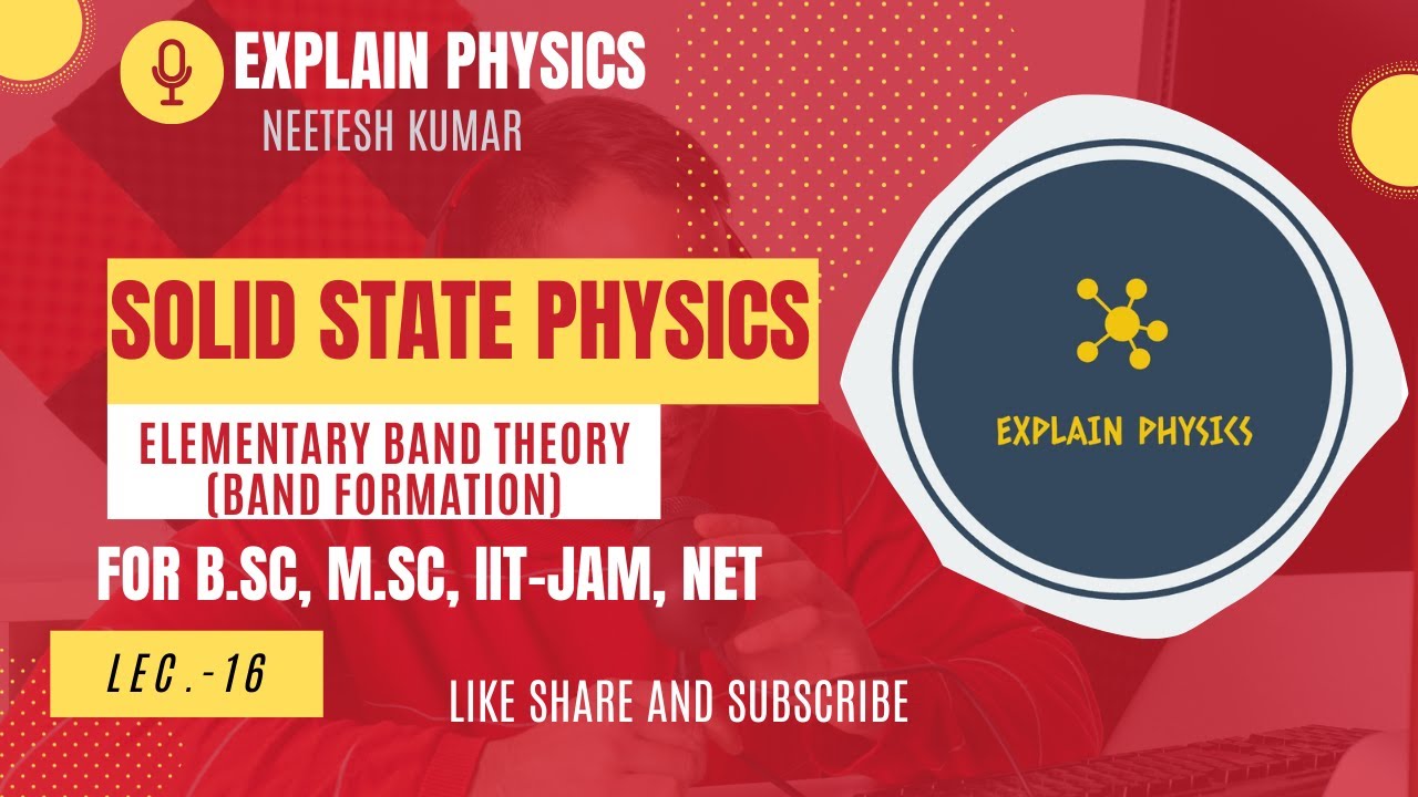Elementary Band Theory (Formation of Bands in Solids)||Solid State ...