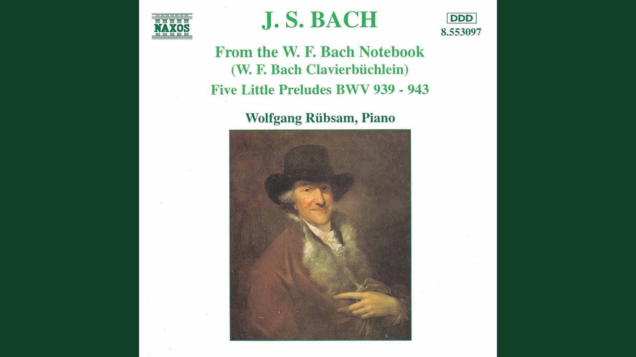 Clavier-Büchlein vor W.F. Bach: Prelude in F Major, BWV 927 - YouTube