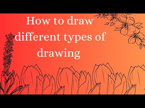 How to draw different types of drawing - YouTube