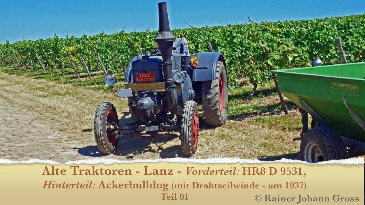 Alte Traktoren - Lanz - vorne: HR8 D 9531, hinten: Ackerbulldog ...