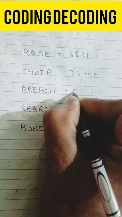 Coding Decoding Reasoning Short Tricks Maths Short Tricks Reasoning Shrot Education Shrot