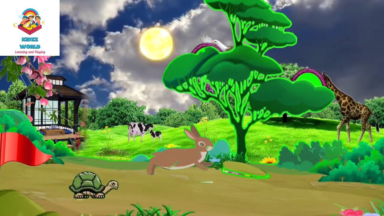 kachua and khargos ki kahani || race || cartoon #kidzzworld #fifa22 # ...