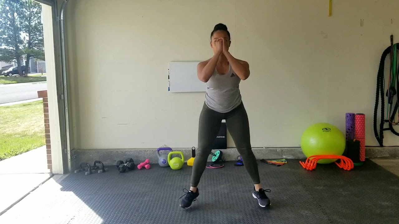Wide to narrow squat jump - YouTube