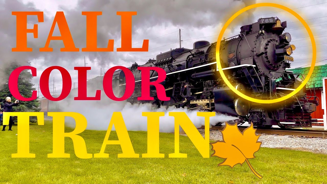 SPECTACULAR STEAM | NKP #765 Fall Color Train | Angola to Hillsdale ...