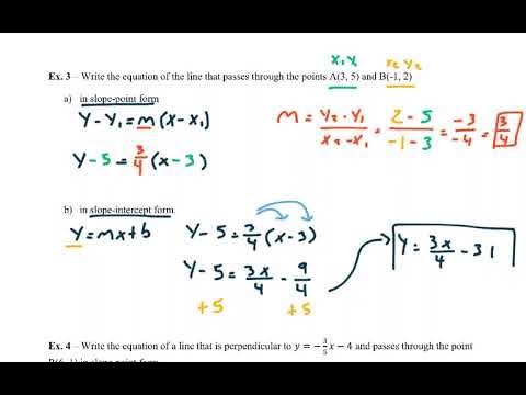 Linear Functions: Lesson 4.2 - YouTube