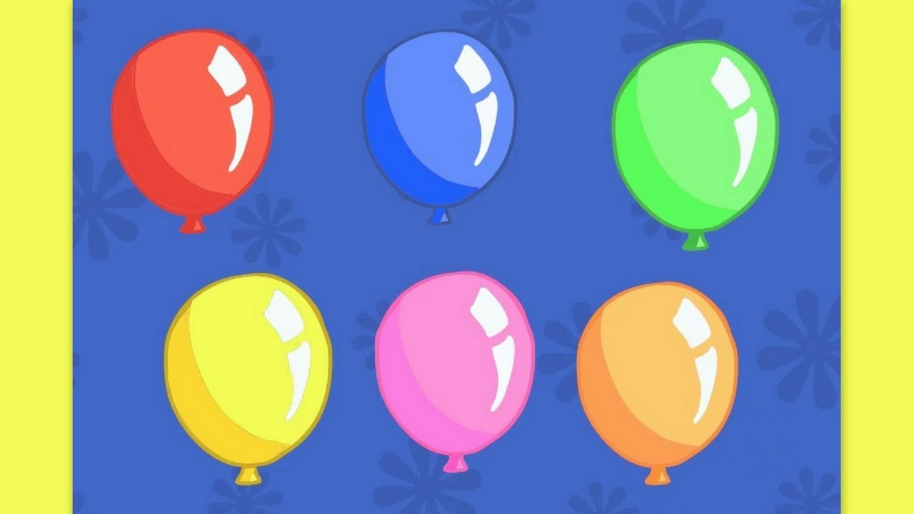 Learn Colors with Balloons for children kids kindergarten babies ...