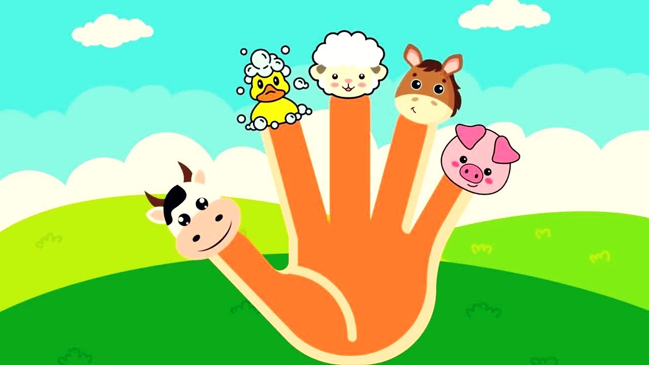 Farm Animals Finger Family | Nursery Rhymes | Farm Animal Songs ...