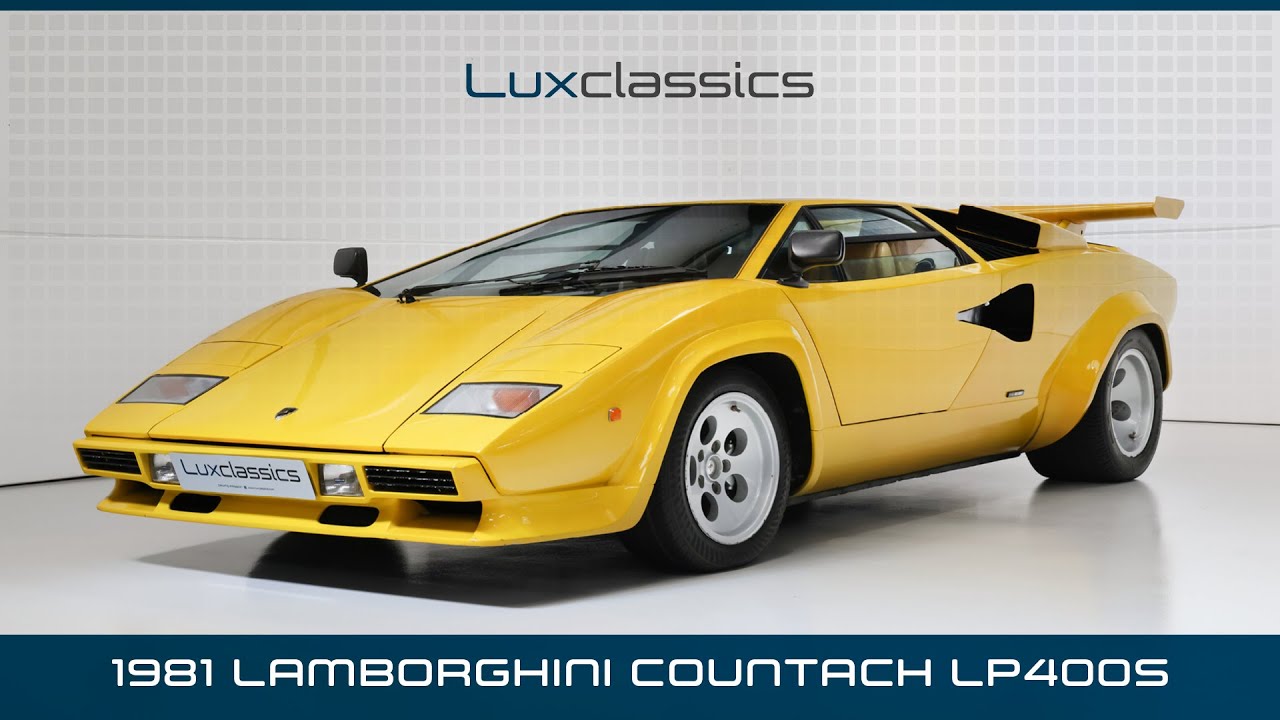 LUX CLASSICS 1981 LAMBORGHINI COUNTACH LP400S RHD - YouTube