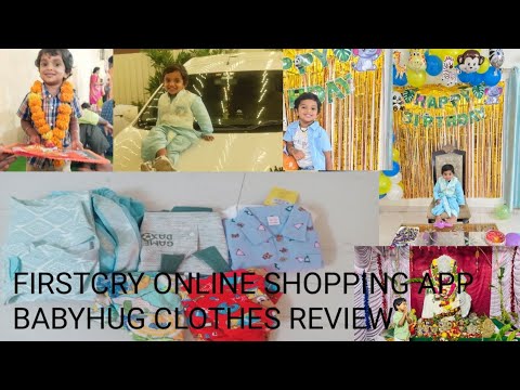 Firstcry haul online shopping app review baby hug product clothes and ...