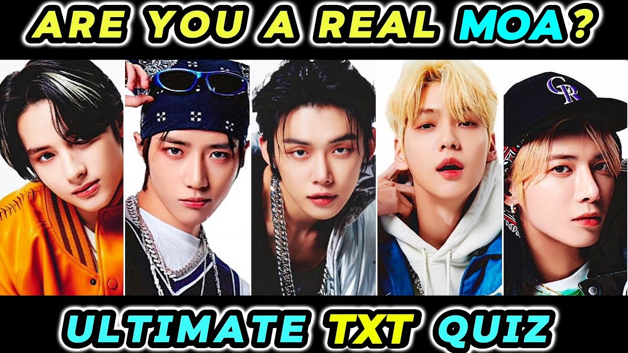 TXT RANDOM QUIZ 2024 》ARE YOU A REAL MOA? | Only Real Moa can Perfect ...