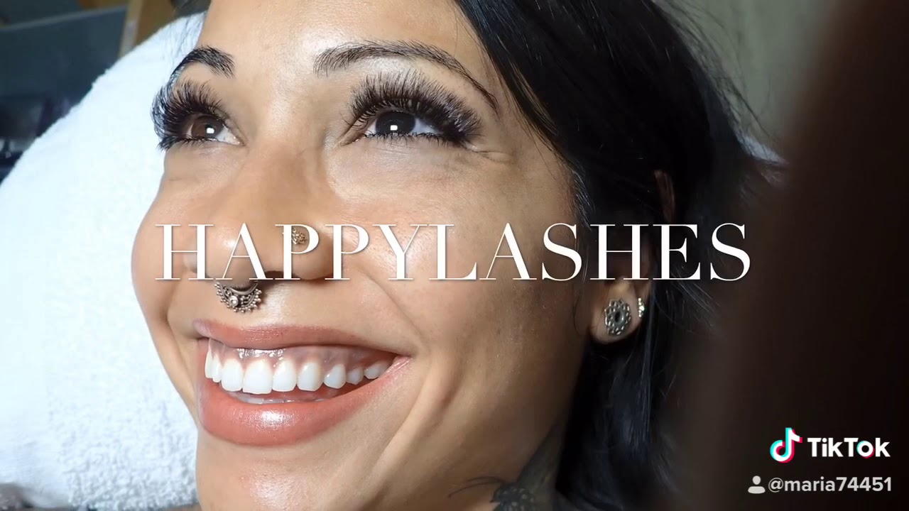 Happy Lashes Top and Bottom Lashes - YouTube