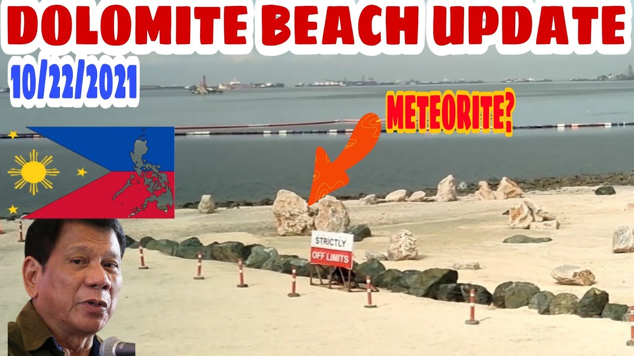 BAKIT MAY HIGANTENG BATO SA MANILA BAY | DOLOMITE BEACH UPDATE - YouTube