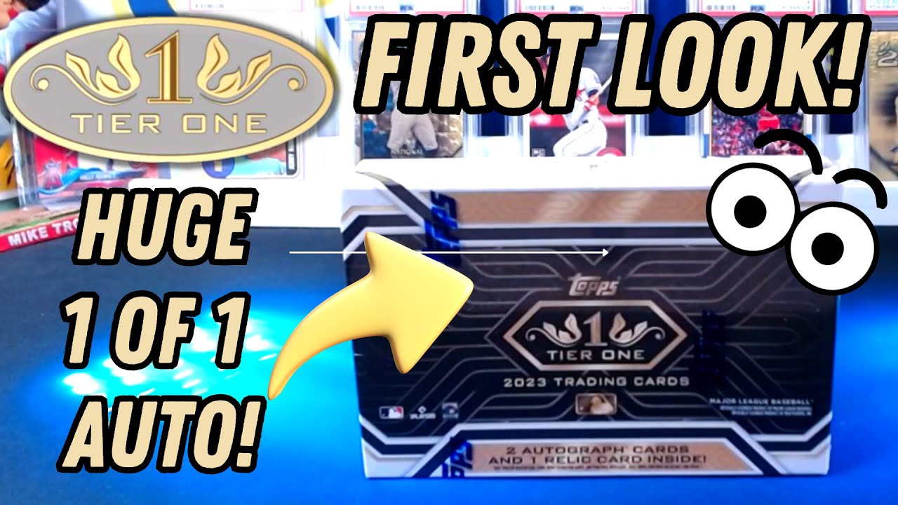 🔥 NEW RELEASE! 2023 Topps Tier One! HUGE 1 of 1 AUTO HIT! Hobby Box ...